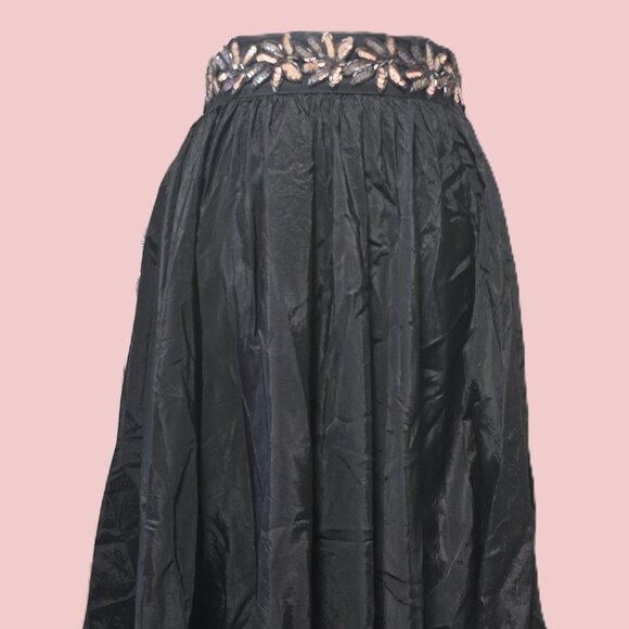 Mark Shale | Skirts | Vintage Mark Shale Black Taffeta Skirt In A Size ...